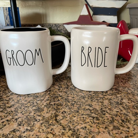 Rae Dunn | Kitchen | Nwt Rae Dunn Bride Groom Mug Set | Poshmark